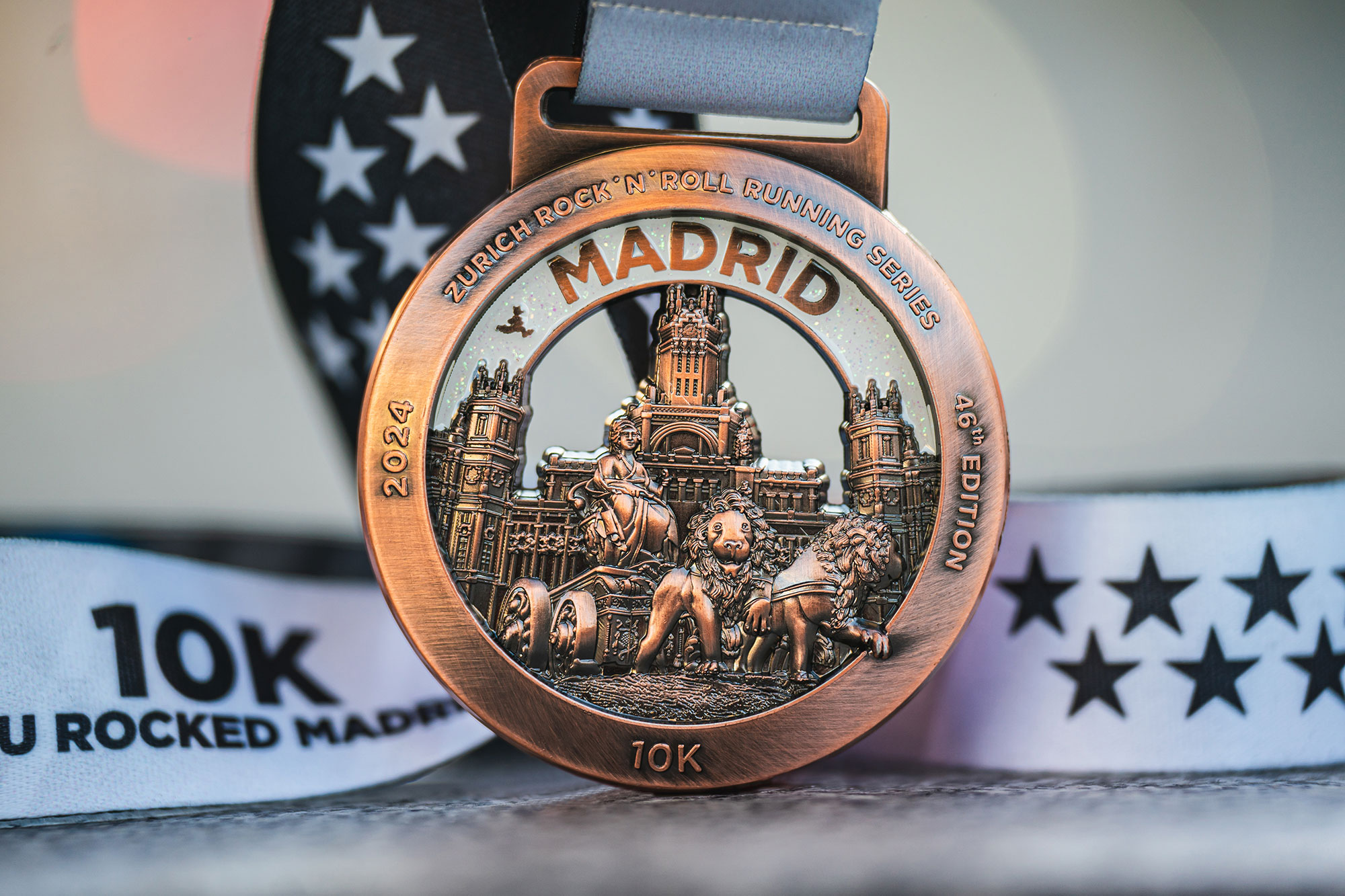 Medallas oficiales - Zurich Rock ‘n’ Roll Running Series Madrid