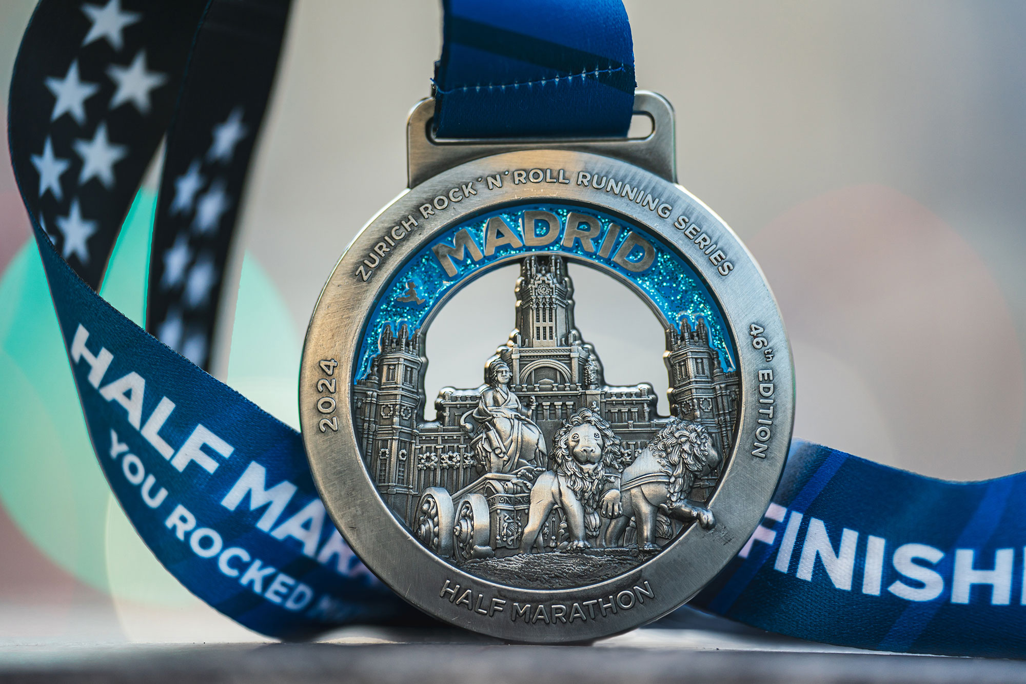 Medallas oficiales - Zurich Rock ‘n’ Roll Running Series Madrid