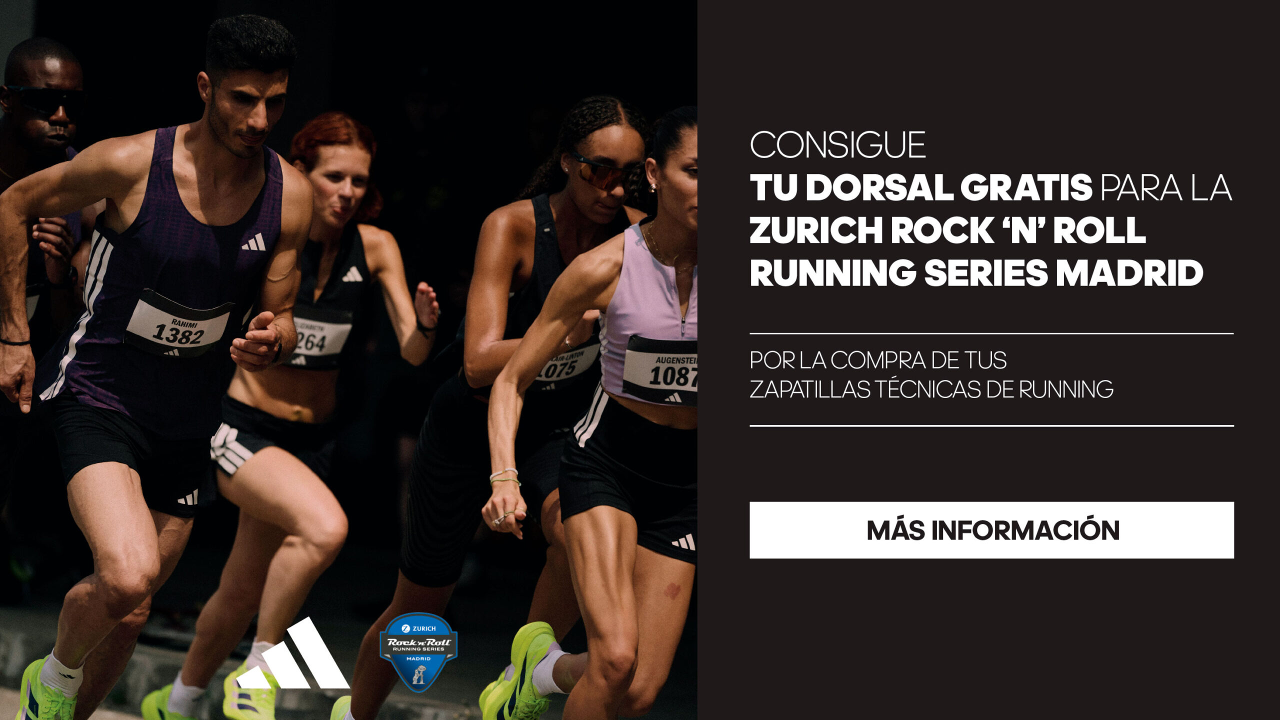Consigue tu dorsal gratis con adidas para el Zurich Rock´n´Roll Running ...