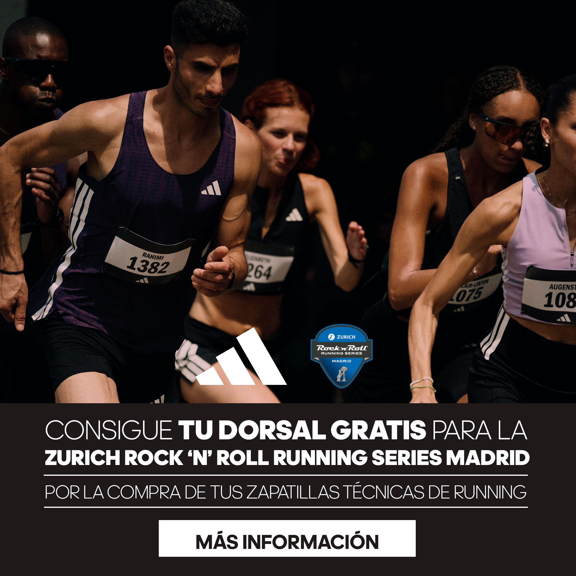 Consigue tu dorsal gratis con adidas para el Zurich Rock´n´Roll Running ...