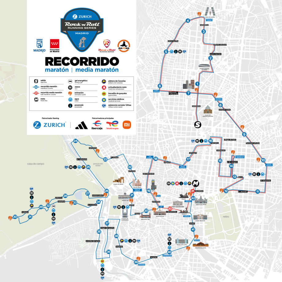 COURSE - Zurich Rock ‘n’ Roll Running Series Madrid